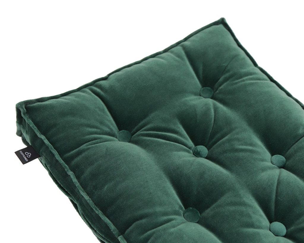 Custom Organic Cotton Tufted Seat Cushion - Cottoned Shop | Handmade Decor