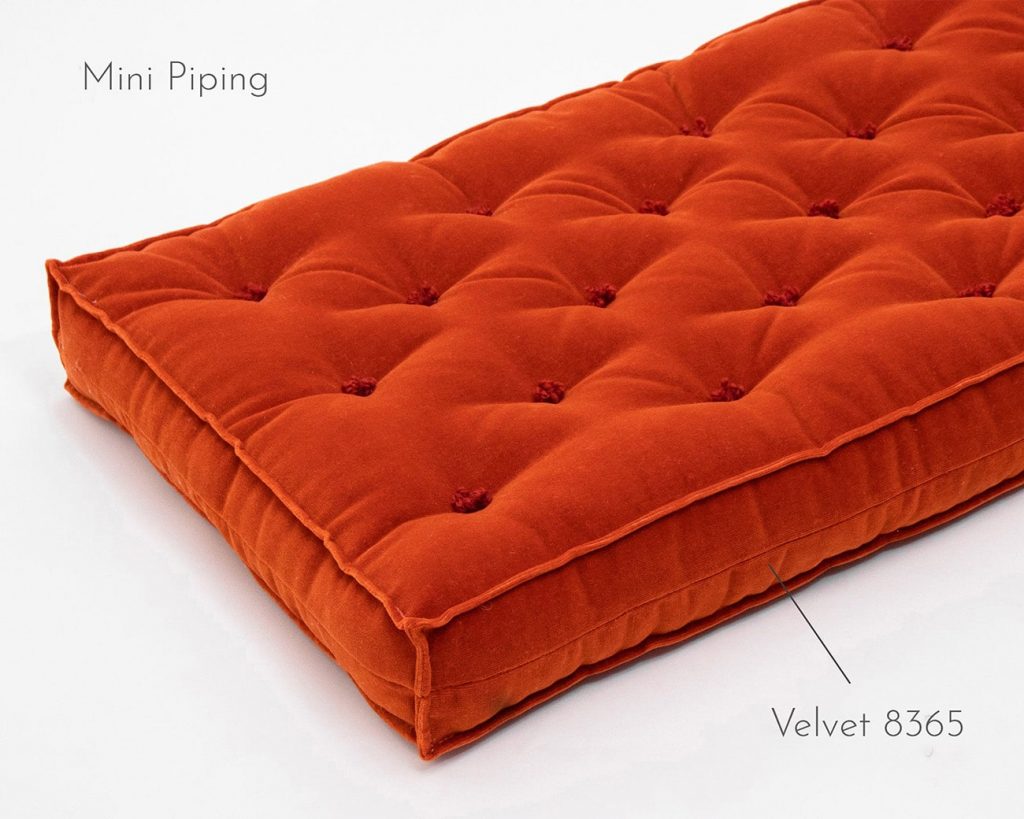 Custom Organic Cotton Tufted Seat Cushion | Cottoned Shop | Handmade Decor
