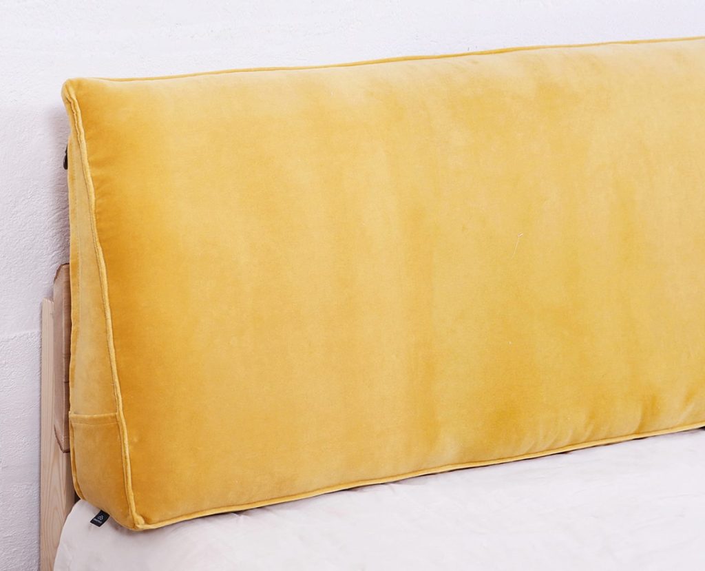 Custom Triangular Headboard Cushion | Removable Cover