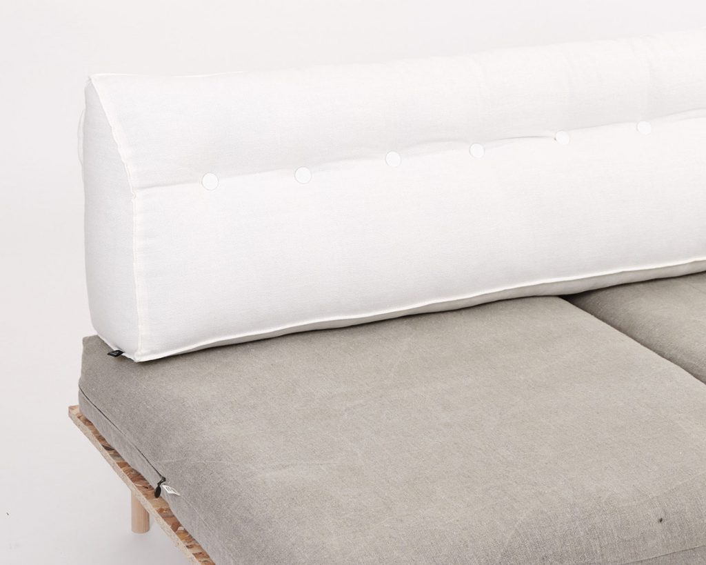 Custom Organic Cotton Tufted Triangular Back Cushion | Cottoned Shop