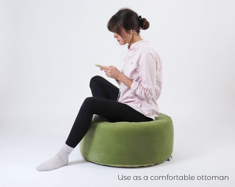 Custom Pouf | Removable Cover & Organic Cotton Fill