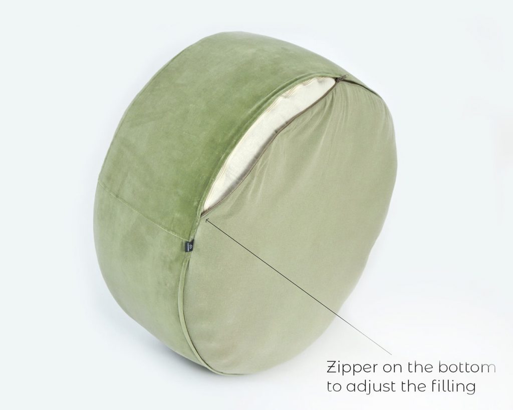 Round Pouf Table with 100% Organic Cotton Fill | Cottoned Shop