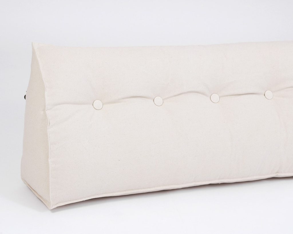 Custom Organic Cotton Tufted Triangular Back Cushion | Cottoned Shop